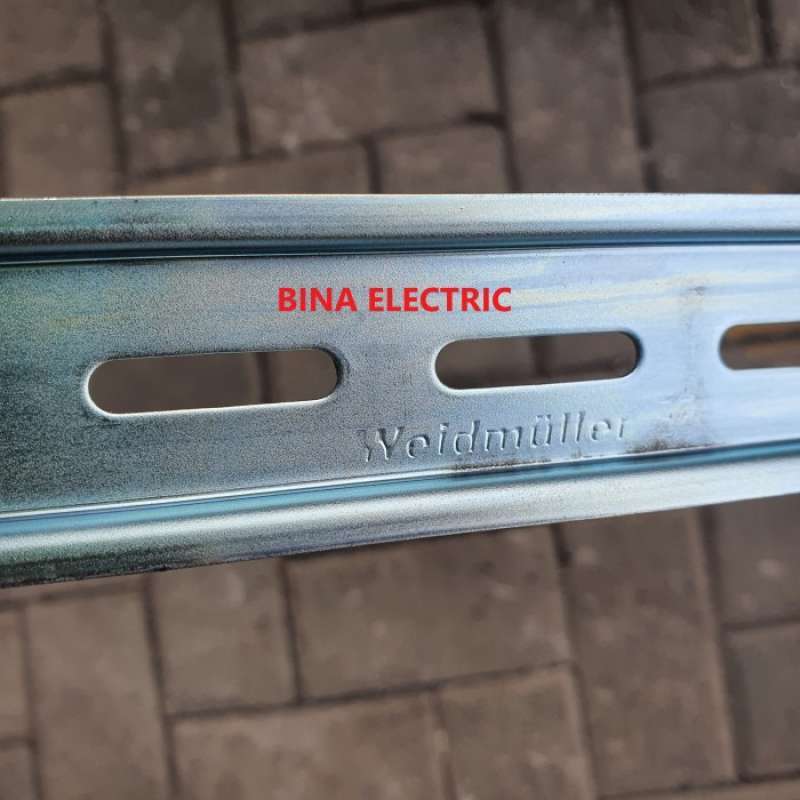 Promo Rel MCB Weidmuller 2 Meter / Din Rail MCB 2 Meter / Dudukan MCB ...