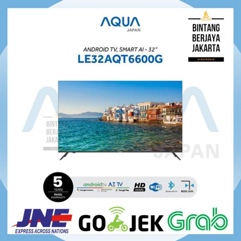 Promo AQUA JAPAN TV LED Android Smart TV 32AQT6600 - 32 Inch ...