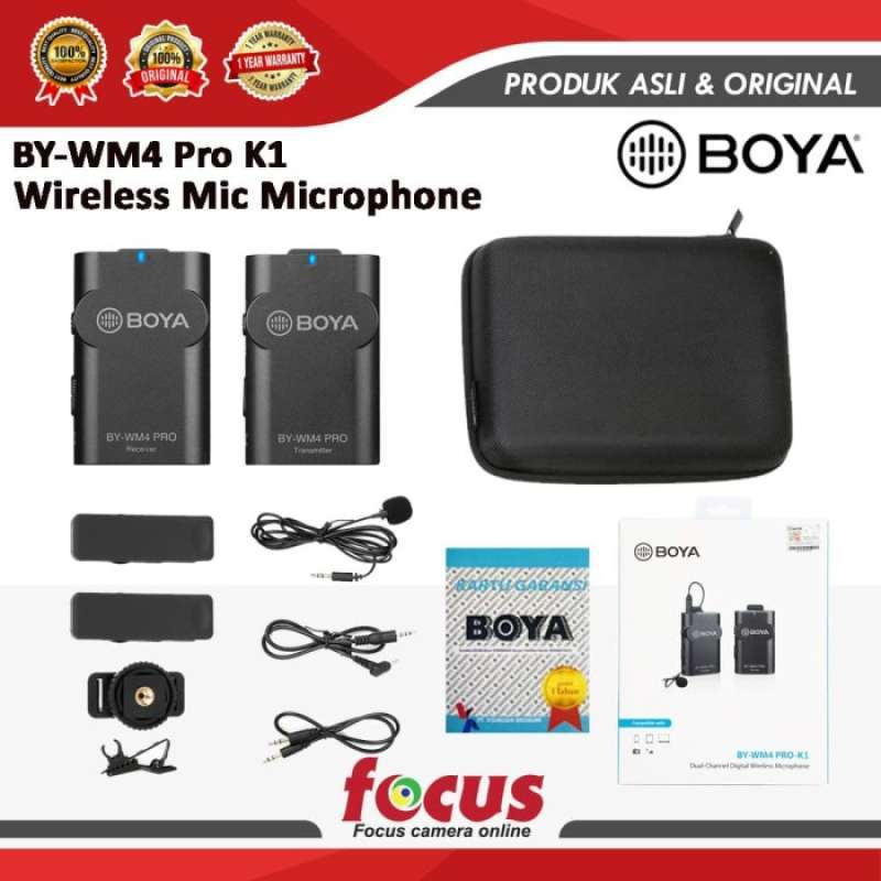 Promo BOYA BY-WM4 Pro K1 Wireless Mic Microphone for Camera & Smartphone Diskon 33% di Seller ...