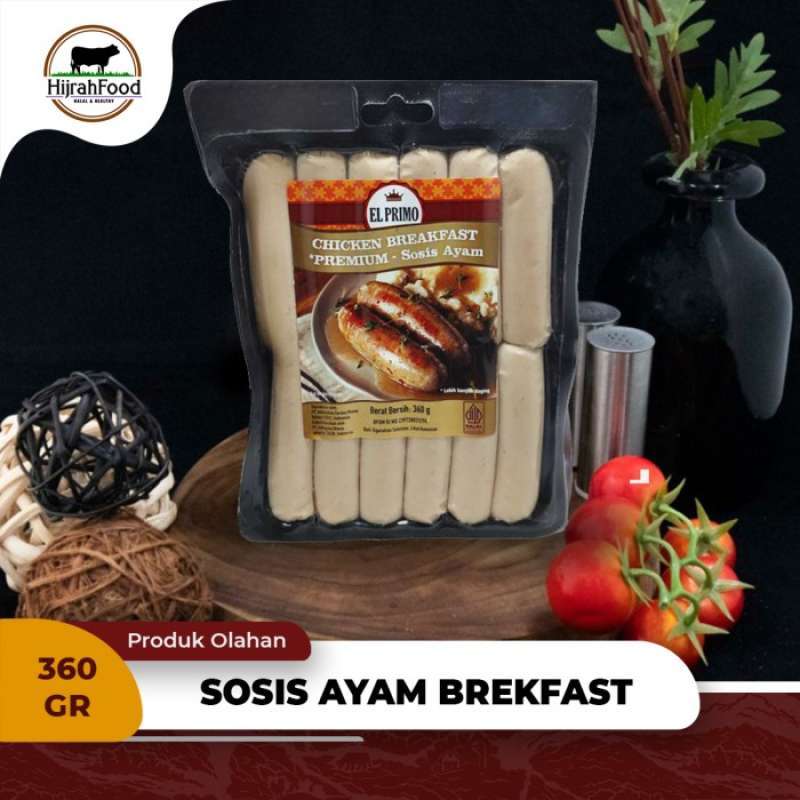 Jual El Primo Sosis Breakfast Ayam Premium | Chicken Sausage Bratwurst ...