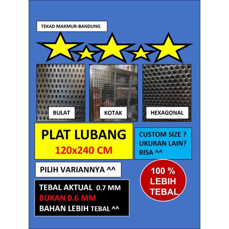 Jual Plat 120x240 - Plat Besi Ram Speaker - Ram Grill Plat Lubang ...
