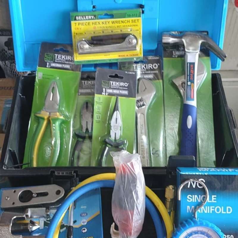 Promo Alat Pasang Ac 1 Set Dan Tool Box Diskon 23% Di Seller Cv. Kenesi ...