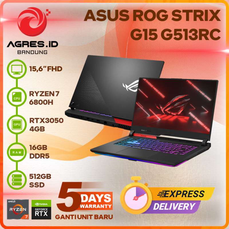 Jual Asus Rog Strix G15 G513rc R7 6800hs Rtx3050 16gb 512gb 15.6fhd ...
