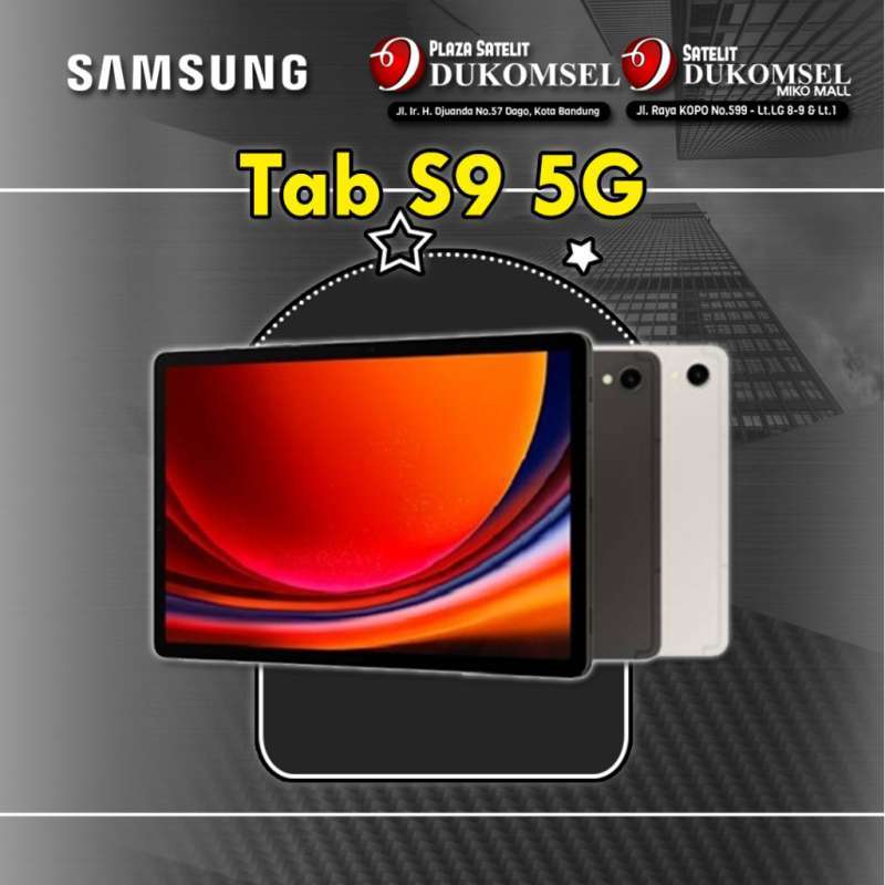Jual Samsung Tab S9 5g 12gb/256gb Graphite Di Seller Butik Dukomsel - Plaza Satelit Dukomsel ...