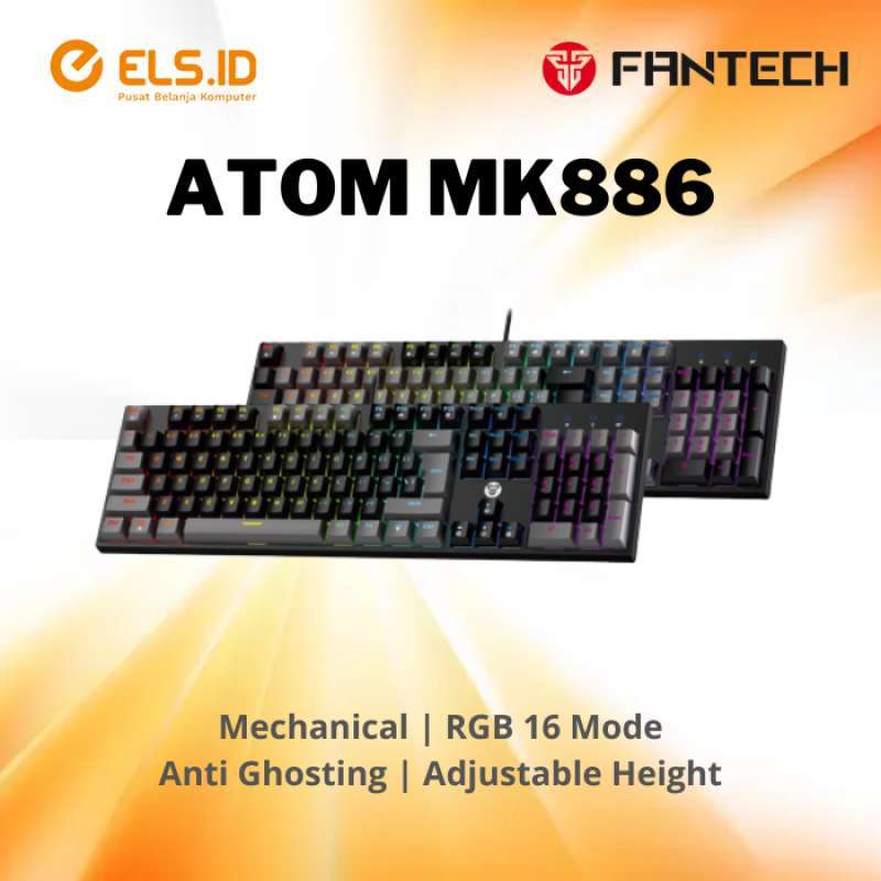 Promo Fantech ATOM MK886 RGB Gaming Mechanical Keyboard Full Size ...