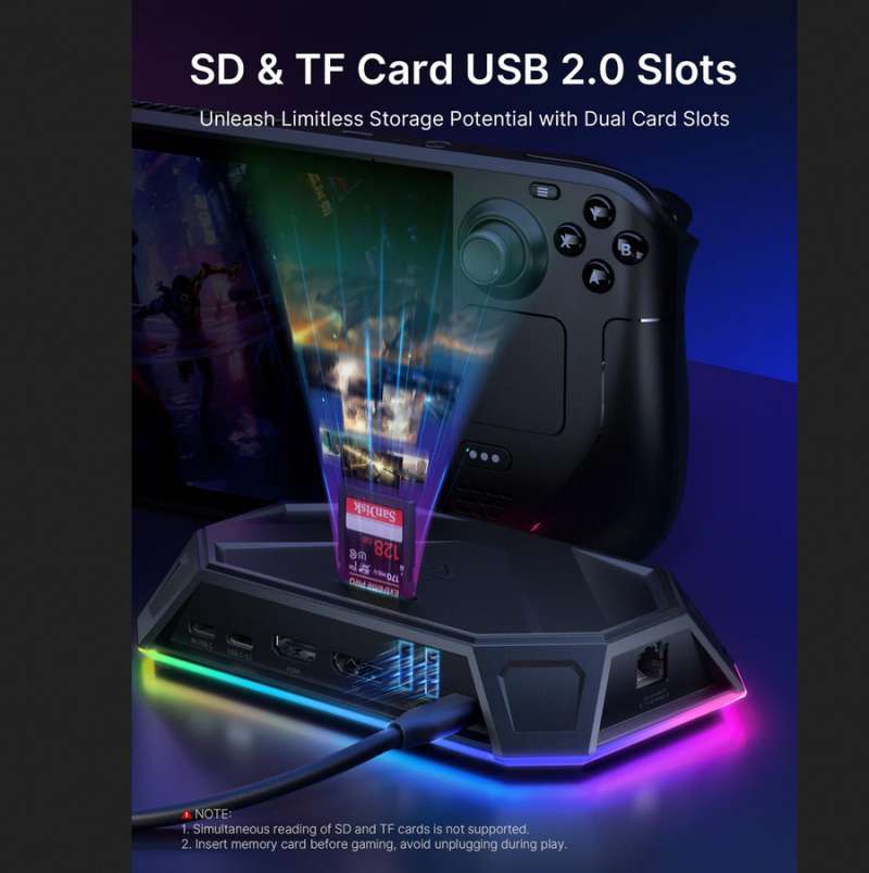 Jual Jsaux 12 In 1 Rgb Docking Station Rog Ally Steam Deck Ayaneo Dock - Putih Di Seller Devil ...