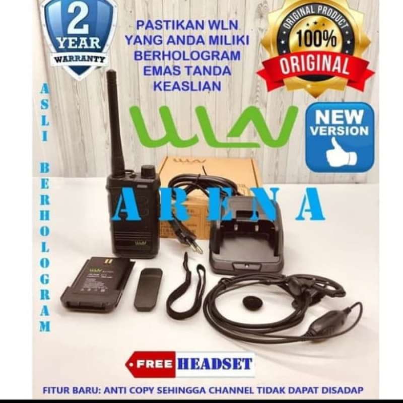 Promo Walkie Talkie WLN HT two way VHF radio long range Diskon 23% di ...