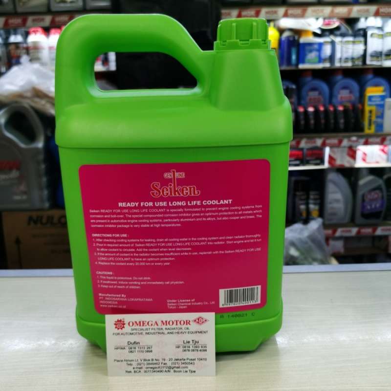 Promo Seiken Coolant Red(isi Warna Merah) 4liter 100% Baru Diskon 32% ...