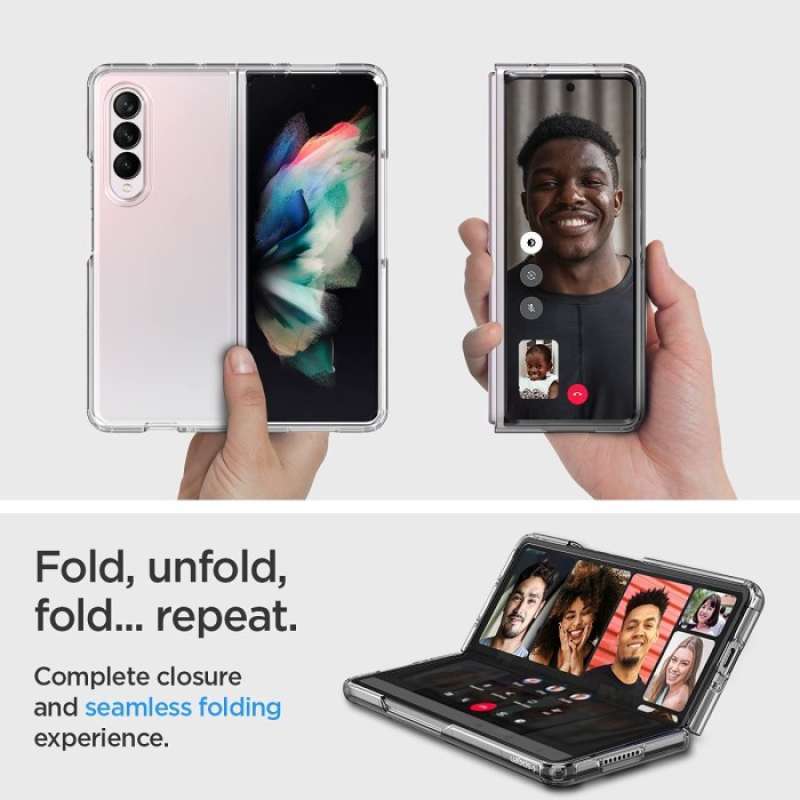 Jual Case Galaxy Z Fold 3 Spigen Ultra Hybrid Anti Crack Casing ...