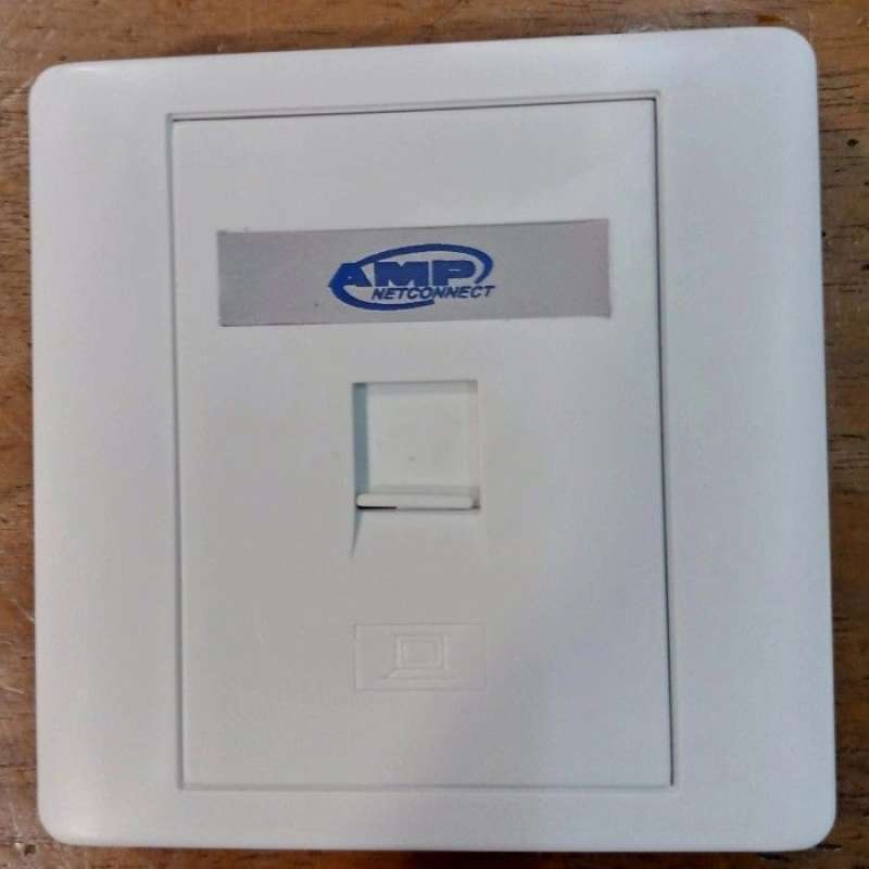 Promo Faceplate Telepon 1 Hole/faceplate Rj11 1 Hole Lengkap Modular ...