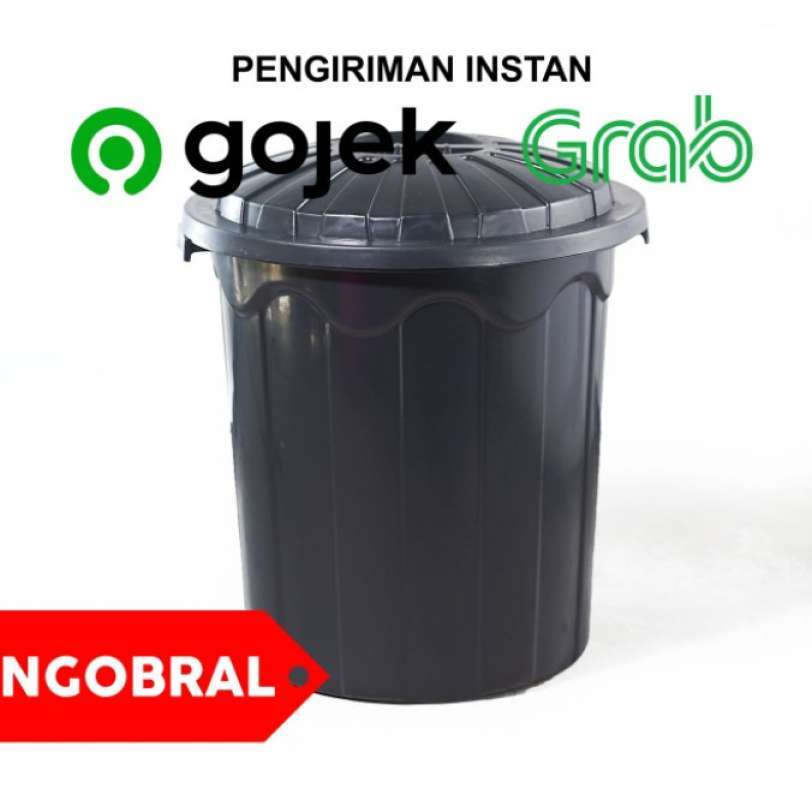 Promo Tong Air / Tong Plastik Tinggi Tutup 50 Cm - 70 Liter Tebal ...