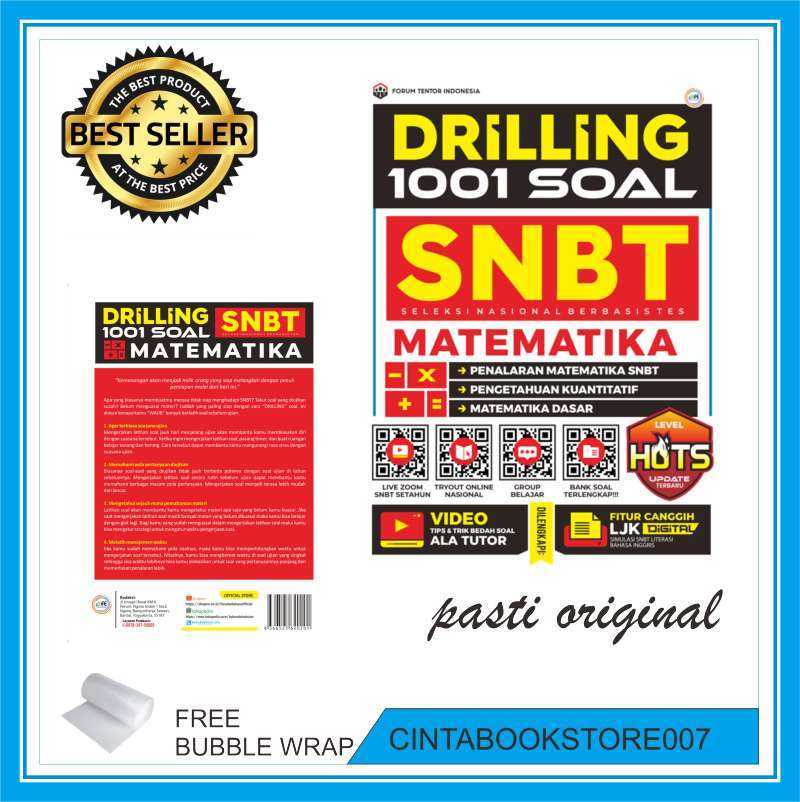 Promo BUKU DRILLING 1001 SOAL SNBT MATEMATIKA Diskon 20% di Seller cintabookstore007 ...