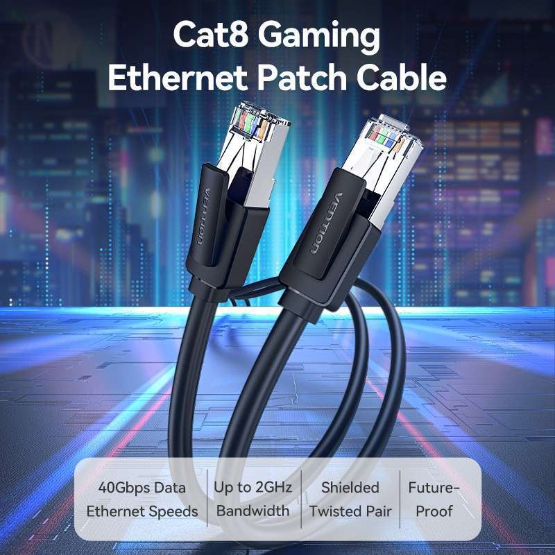 Jual Vention Kabel LAN Ethernet RJ45 Cat8 Gigabit Network Patch - 3 ...