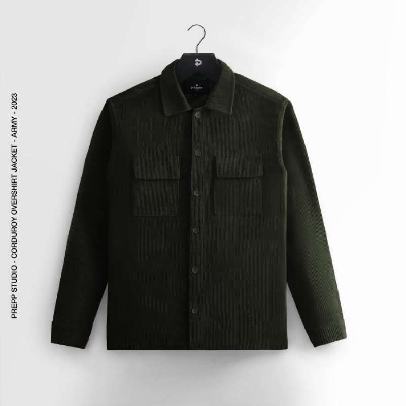 Promo JAKET PREPP STUDIO CORDUROY OVERSHIRT JACKET ARMY - S - XL Diskon ...