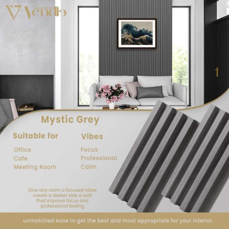 Promo Blackwhitewpc 24mm 3 Meter Wall Panel Dinding Kayu - Dekor ...