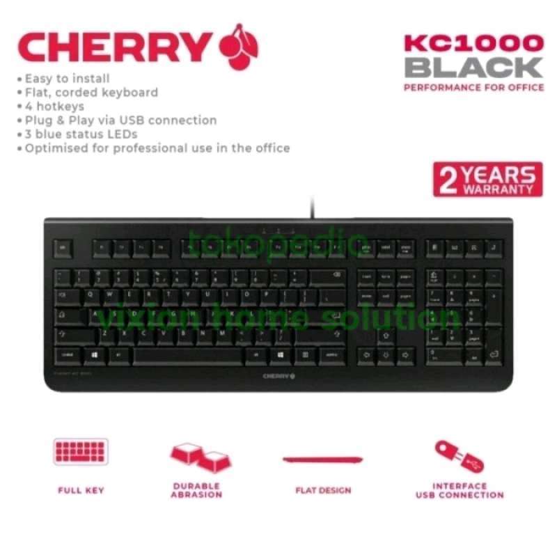Promo Membrane Keyboard Slim Cherry Kc1000 Flat Cable Kc 1000 Diskon 23% Di Seller Rocho Store ...
