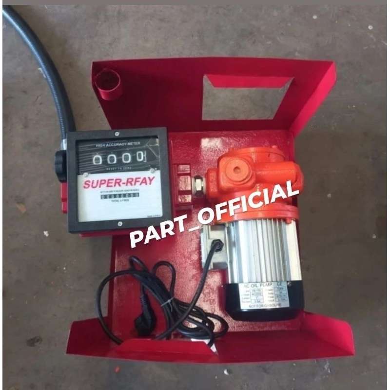 Promo Flow meter minyak Bbm set pompa AC YB-110 LPM//pompa transfer ...