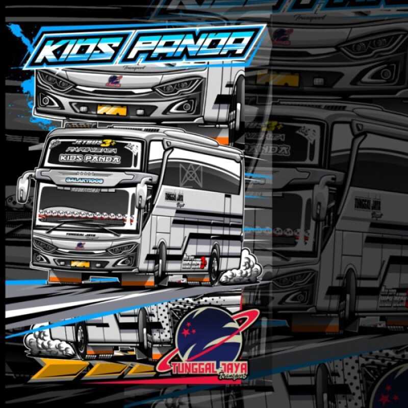 Jual Stiker Bus Tunggal Jaya Kids Panda Hologram Cutting Lasser Di ...