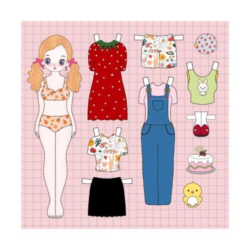 Jual Bp Bpan//bepean//mainan Orang Orangan//paper Doll//mainan Kertas ...