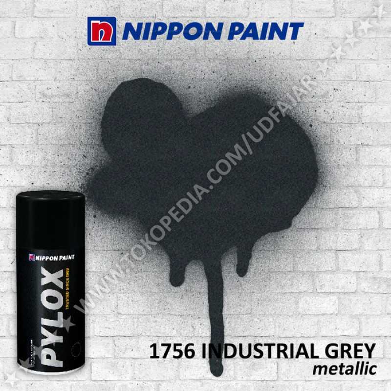 Jual Nippon Paint - Pylox - Cat Semprot - 1756 Industrial Grey Metallic ...