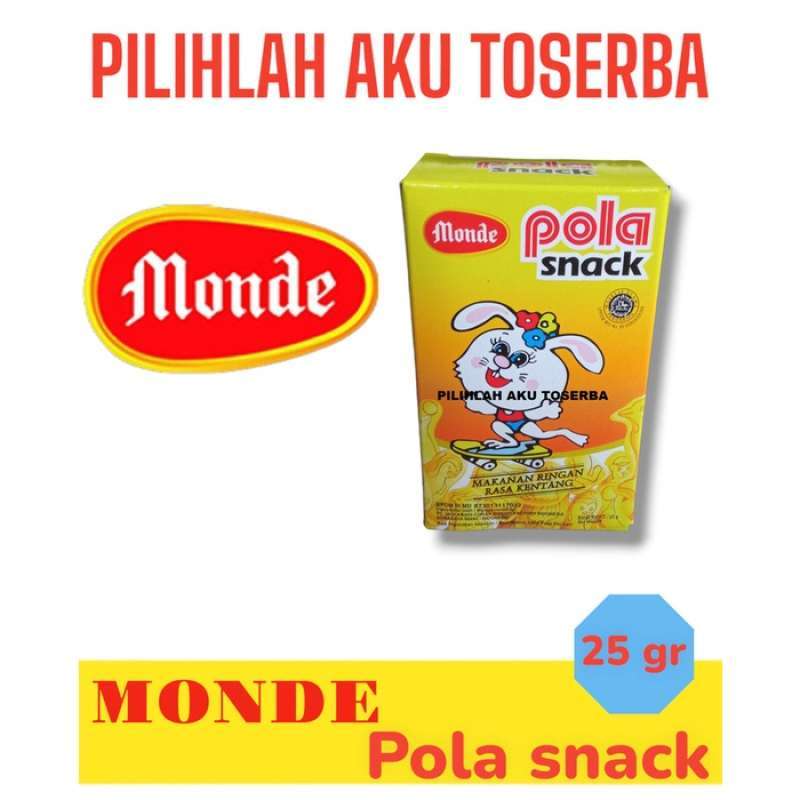 Promo Monde Pola Snack 25 Gr - ( Harga 1 Dus Isi 60 ) Diskon 11% Di ...