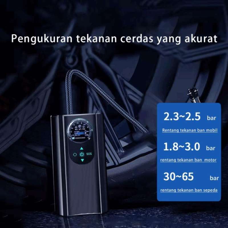Promo Pompa Ban Motor Dan Mobil Elektrik Portable Pump Air Compressor ...