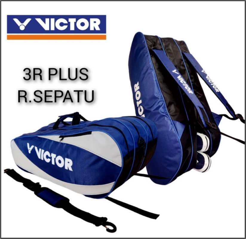 Promo Tas Raket Ransel 3r Vic Plus Badminton Bulutangkis - Biru - Hitam ...