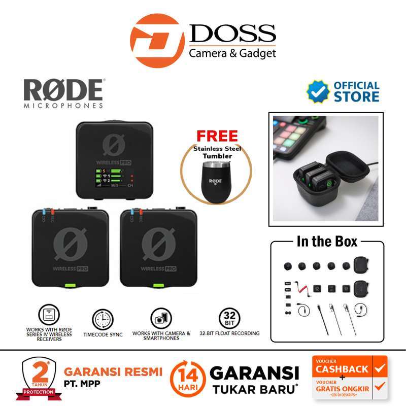 Jual Rode Wireless PRO 2-Person Wireless Microphone Rode Wireless PRO ...