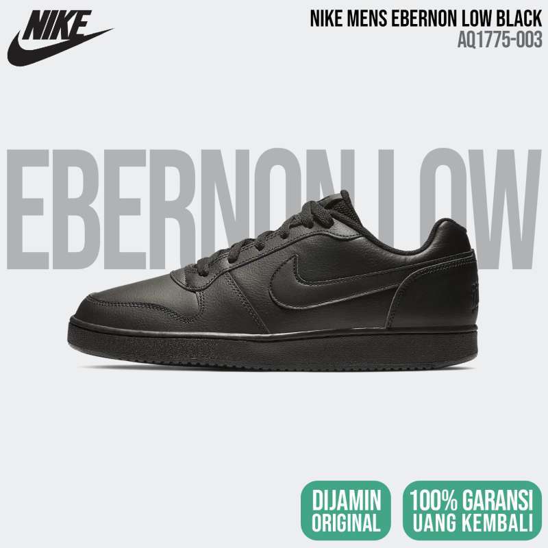 Promo Nike Ebernon Low [aq1775-003] Black Mens Original Bnib - Sepatu ...
