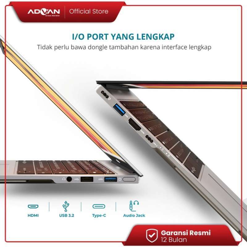Jual ADVAN Laptop Work Pro i5-1035G7 8GB 256GB SSD 14 IPS W11 Workpro ...