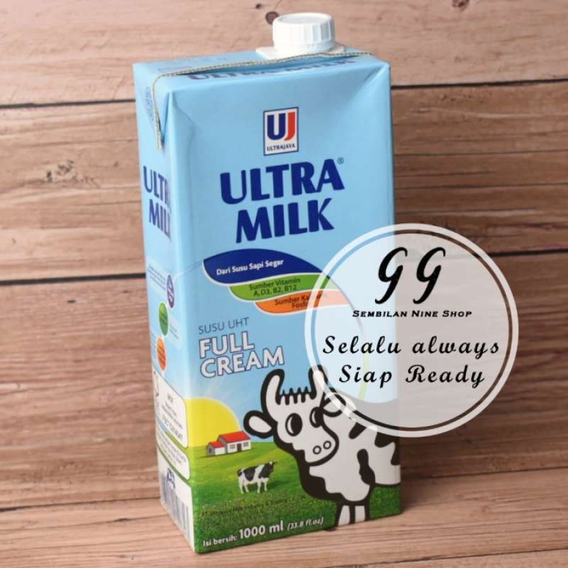 Jual Ultra Milk Susu Uht Full Cream 1000 Ml 1 Liter Ultrajaya Susu Sapi ...