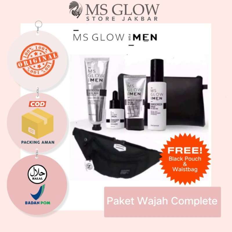 Promo MS Glow Men - Complete Series (Free POU + WAISH BAG) Diskon 23% ...