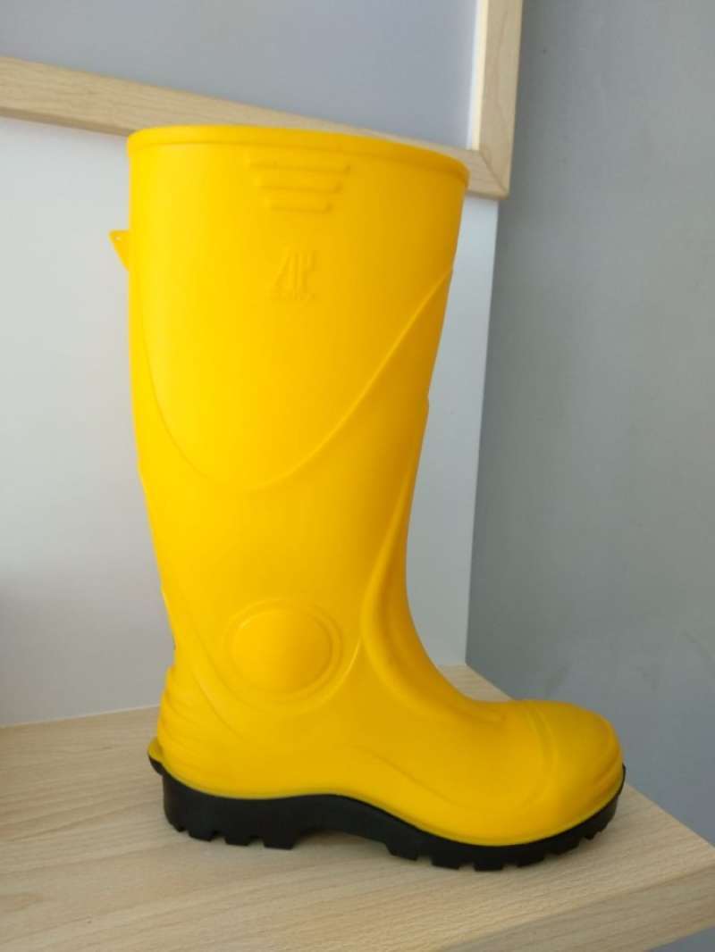 Promo sepatu Boot AP Safety S5 atas bawah ada plat baja / ap boots ...