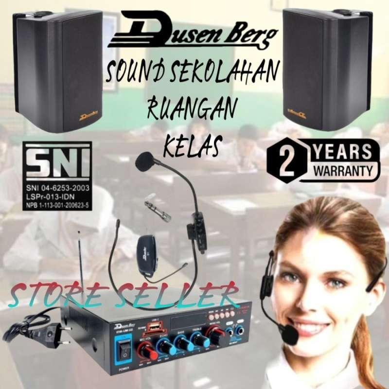 Promo Paket Sound 4 Inch Dusenberg Di Ruangan Kelas Mic Bando Wireless ...