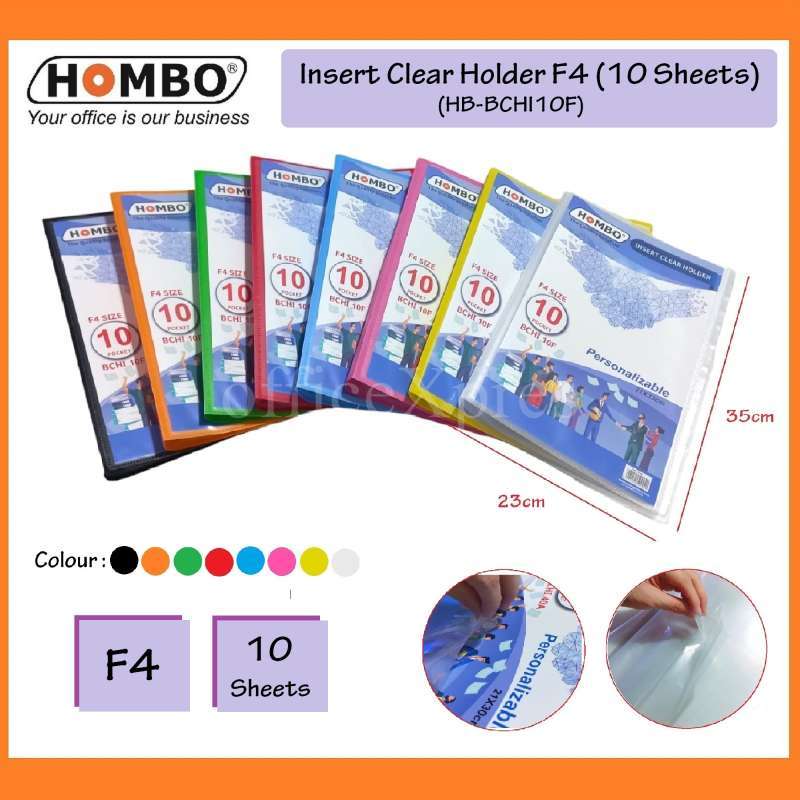 Jual Insert Clear Holder F4 10,20,40 Lembar / Map Plastik Pocket ...