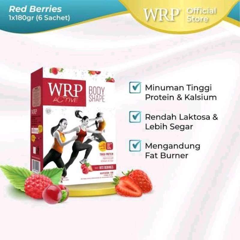 Promo Wrp Active Body Shape Red Berries [180 G] Diskon 44% Di Seller Barokah Amanah Shop ...