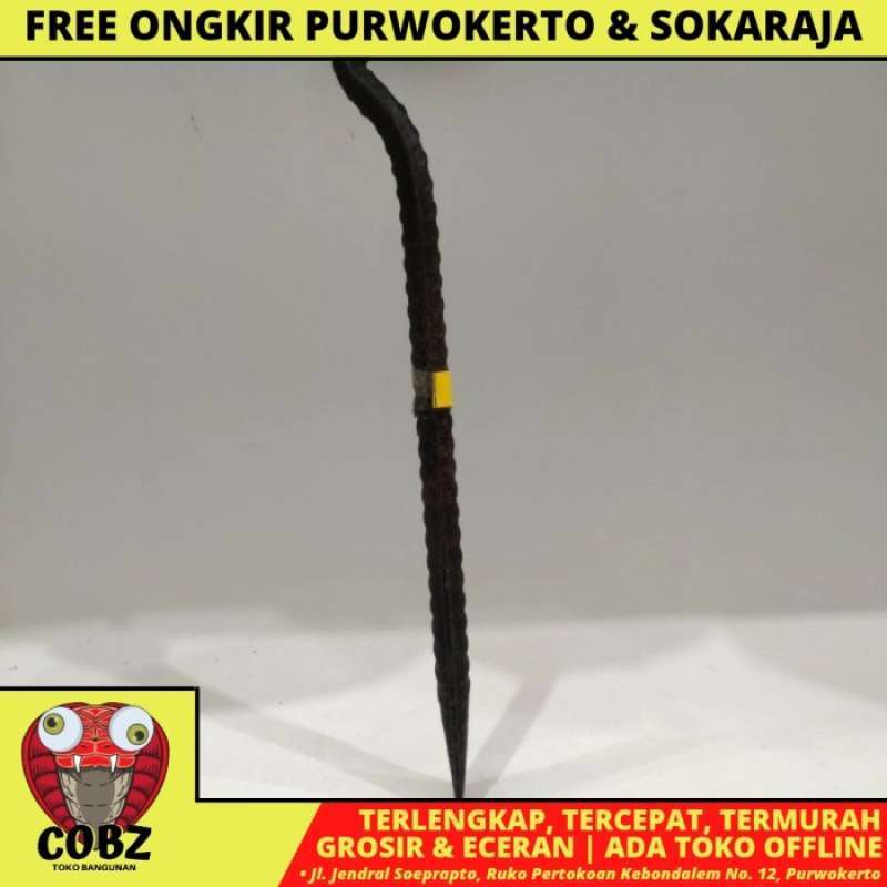 Jual 37 Cm / Nm Gejig Cupit Linggis Catut Kubut Kobut Besi Ulir Di ...