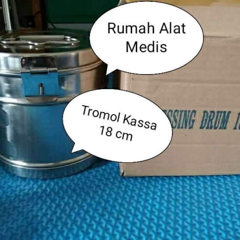 Promo Tromol Kasa 18 Cm Tromol Kassa Sterilisator Basah Kasa Tromol ...