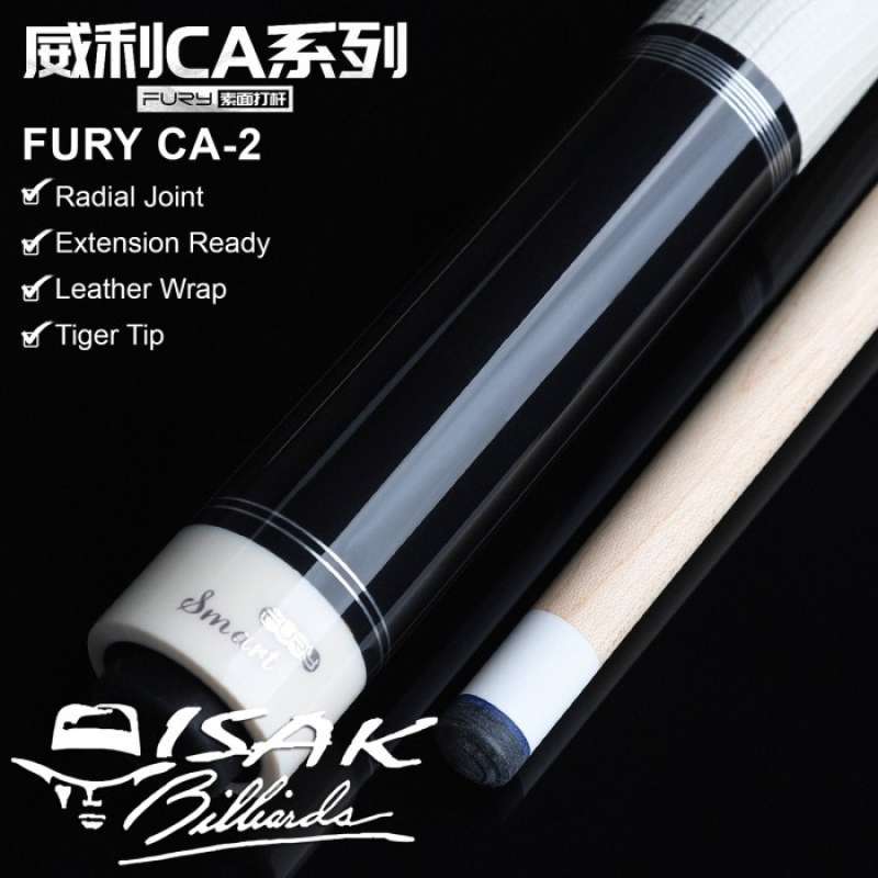 Jual Fury Ca-2 Pool Cue - Low Deflection Shaft Billiard Maple Stick ...