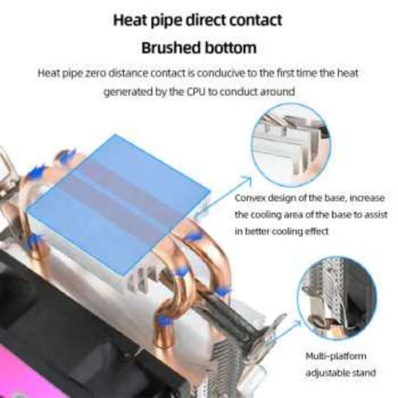 Jual CPU Cooler AULA Blizzard 92 RGB - Air Cooler di Seller DBklik ...