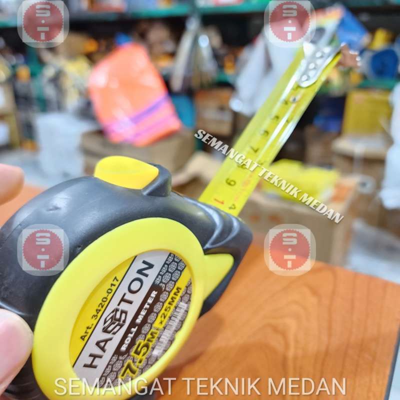 Promo Meteran Measuring Karet Roll Tape 7,5 7.5 7 M Meter Hasston 3420 ...