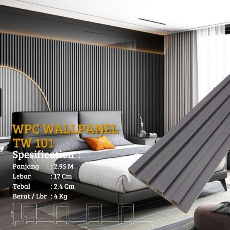 Promo Wpc Wall Panel Backdrop Kamar Estetik Diskon 50% Di Seller Laku ...