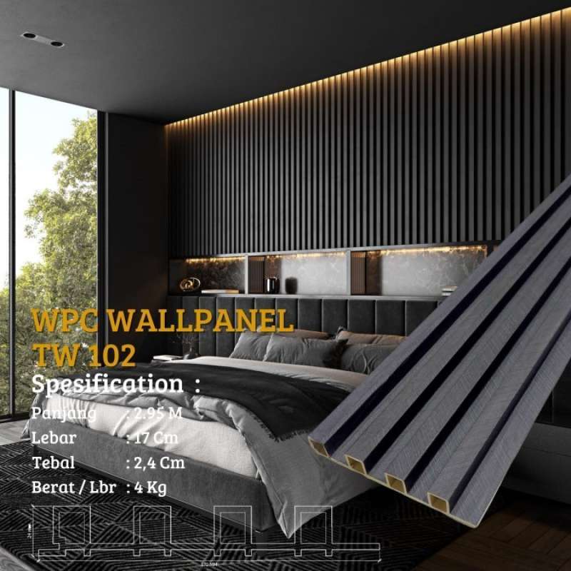 Promo Wpc Wall Panel Backdrop Kamar Estetik Diskon 50% Di Seller Laku ...