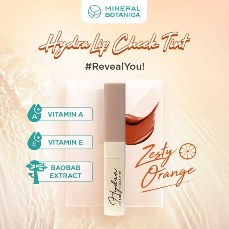 Jual Mineral Botanica Hydra Lip Cheek Tint - 307 Zesty Orange 5g Di ...