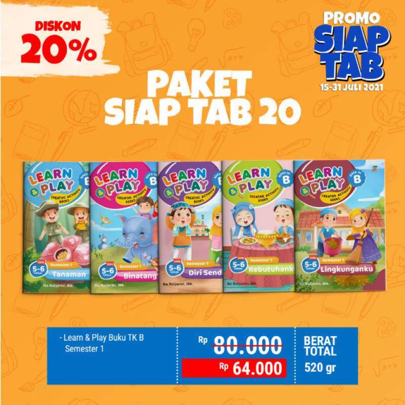Promo Buku Tematik Tk B - Buku Pendidikan Diskon 31% Di Seller Onic Shop - Harapan Jaya, Kota ...