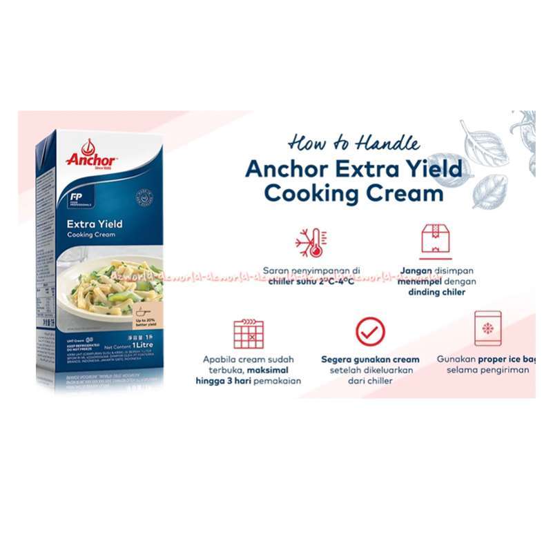 Promo Anchor Extra Yield 1l Cooking Cream Rasa Lebih Enak Lebih Creamy ...