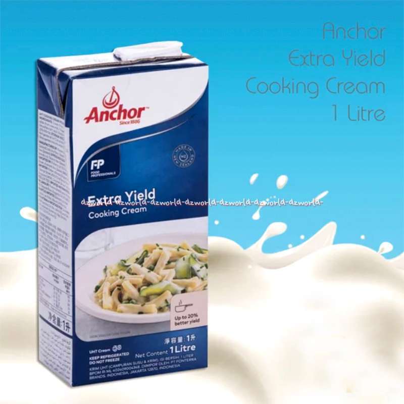 Promo Anchor Extra Yield 1l Cooking Cream Rasa Lebih Enak Lebih Creamy ...