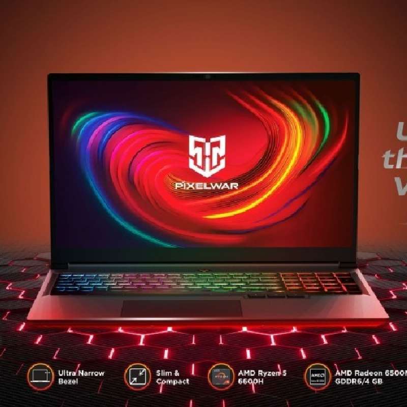 Jual Laptop ADVAN PixelWar Ryzen 5 6600H 16GB Radeon 660M Pixel War di ...