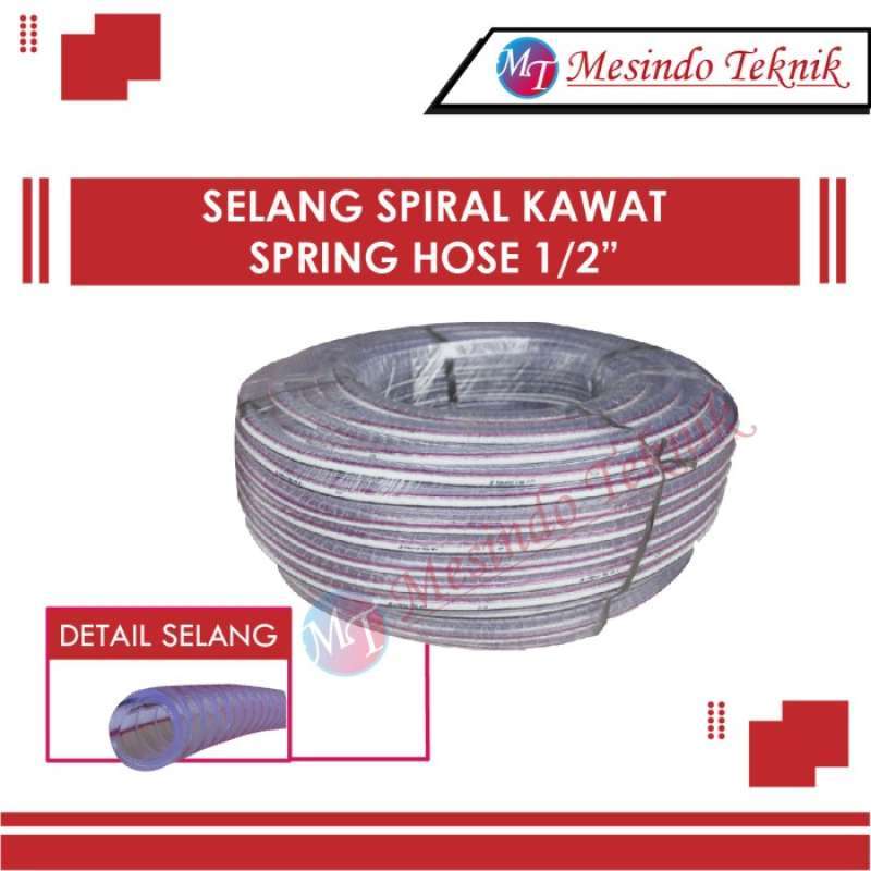 Promo Selang Kawat Spiral/spring Hose 1/2 Inchi Harga Per Roll 50m ...