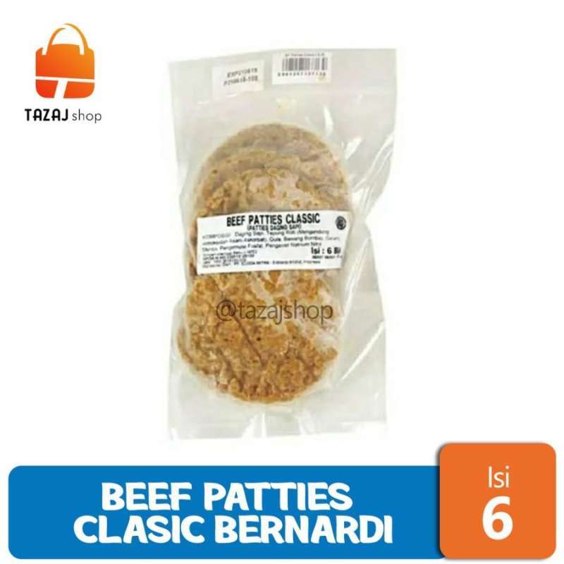 Jual Beef Patties Clasic 6 Bj 250 G Di Seller Tazaj Shop - Mustika Sari ...